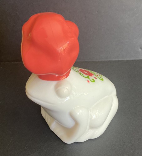 Vtg 70s Avon HANDY FROG TOAD GLASS DECANTER Hand Lotion / Soap Full 8 ...