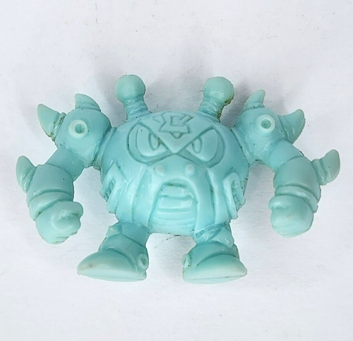 Mega Man Rockman 1.5" Bubble Crab Light Blue Rubber Keshi Figure Bandai ...