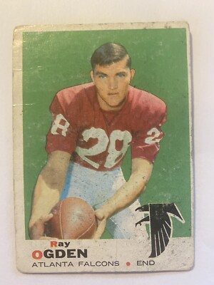 1969 Topps #206 Ray Ogden Falcons | eBay