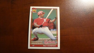 1991 TOPPS #63 MILT THOMPSON BASEBALL CARD | eBay