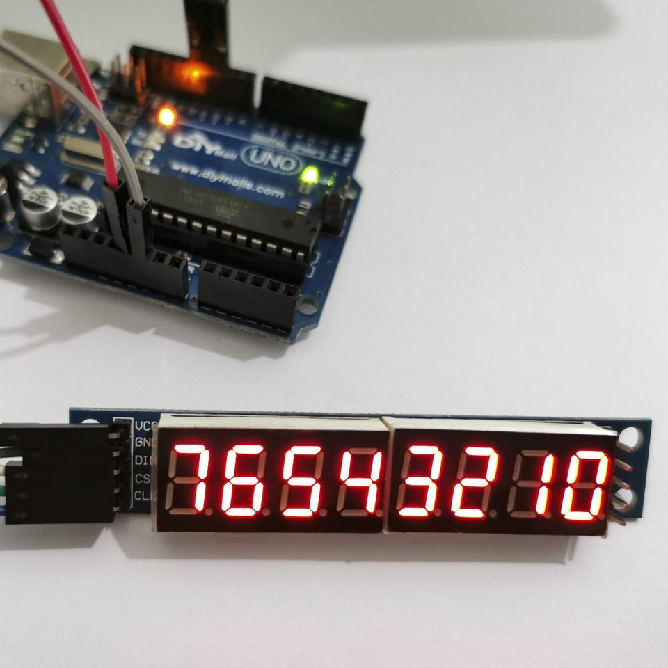 5PCS MAX7219 8-Digit 7-Segment Digital Tube Display Module for Arduino ...