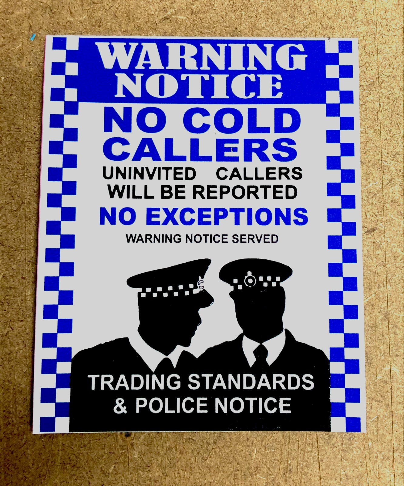 No Cold Callers - Front Door Letter Box Sign / Sticker | eBay UK