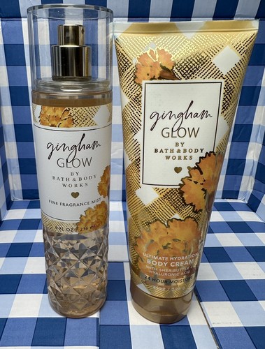 Bath & Body Works Gingham Glow Body Cream & Body Mist New Set of 2 | eBay