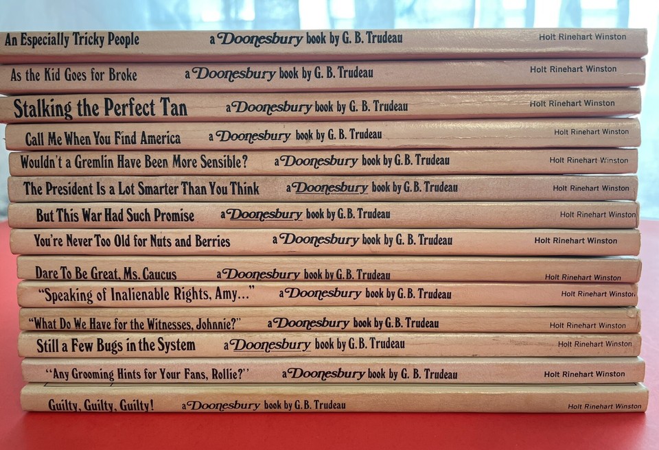 DOONESBURY : G B TRUDEAU - Lot of 14 CARTOON COLLECTION PAPERBACKS ...