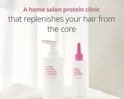 ATOMY Protein Intensive Shampoo 400ml Treatment 200ml Damaged Hair Care ...