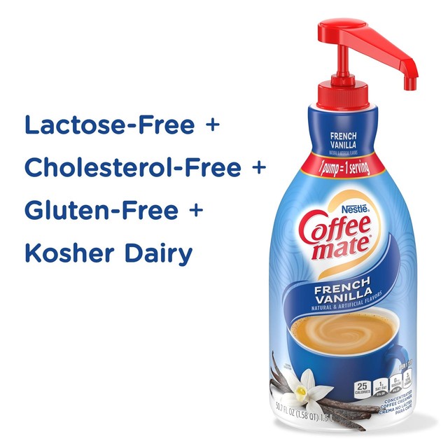 Nestle Coffee mate Coffee Creamer French Vanilla Concentrated Liquid ...