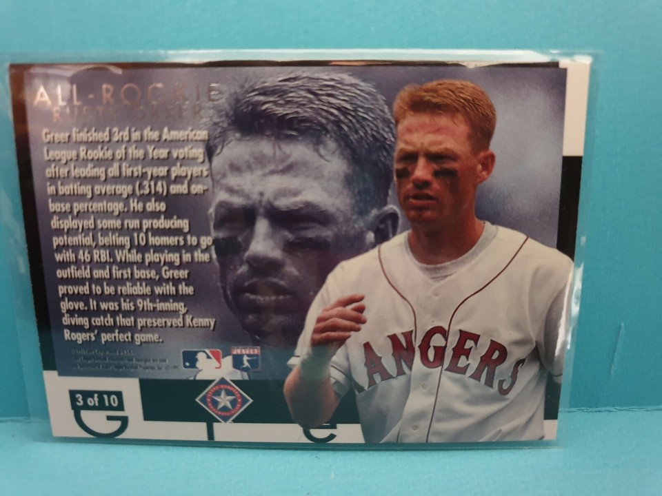 Rusty Greer🏆1995 Fleer Ultra All-Rookie #3 Baseball Card 🏆 FREE POST | eBay