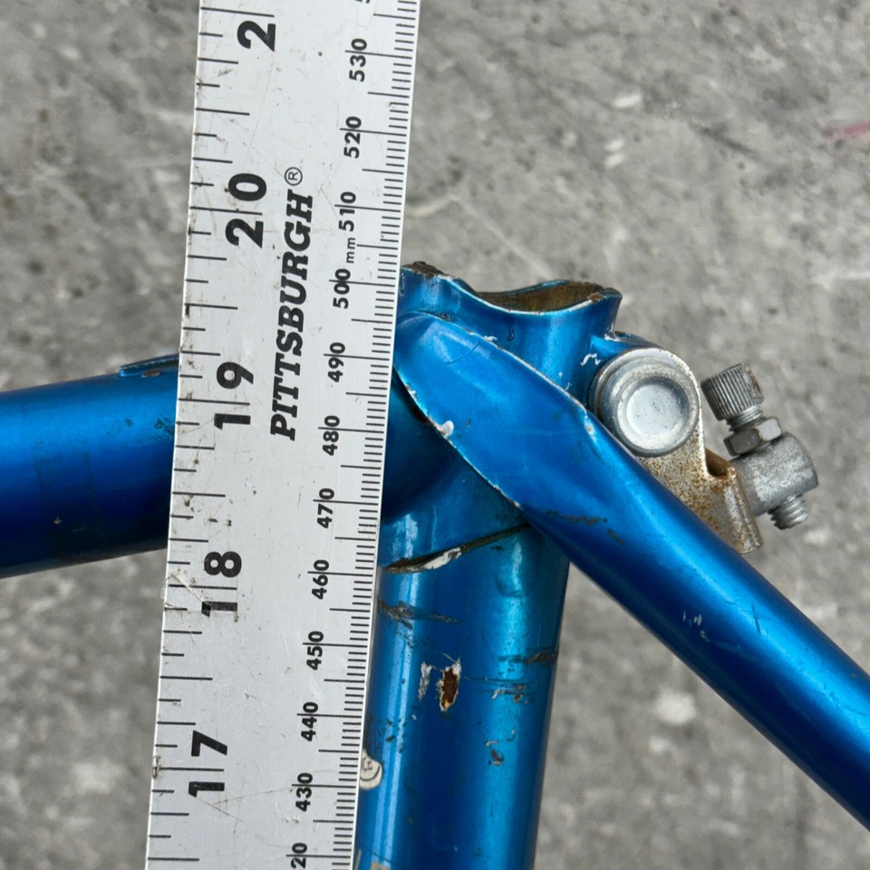 Vintage Gitane Frame Set 51 cm Reynolds 531 Honeycomb Spiderweb 120 Blue Race | eBay