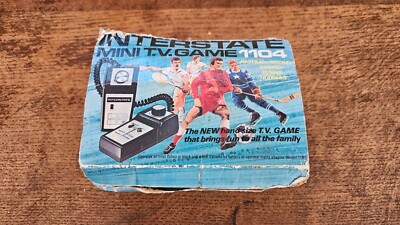 INTERSTATE - MINI 1104 UHF TV VIDEO GAME PONG CONSOLE PACK #RBX26 BOXED ...