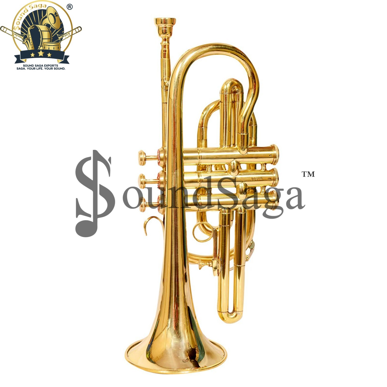 SOUND SAGA Cornet 3 Valve Bb Pitch With Including Mouthpiece & Carry ...