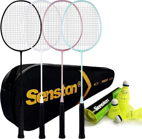 Badminton Rackets Set, Lightweight Badminton Set with Nylon ...