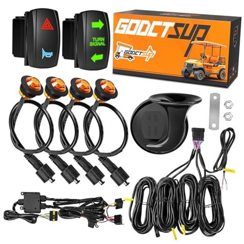 UTV Turn Signal Kit, Pre-Wired ATV Blinker Kit with Brighter LED Lights ...