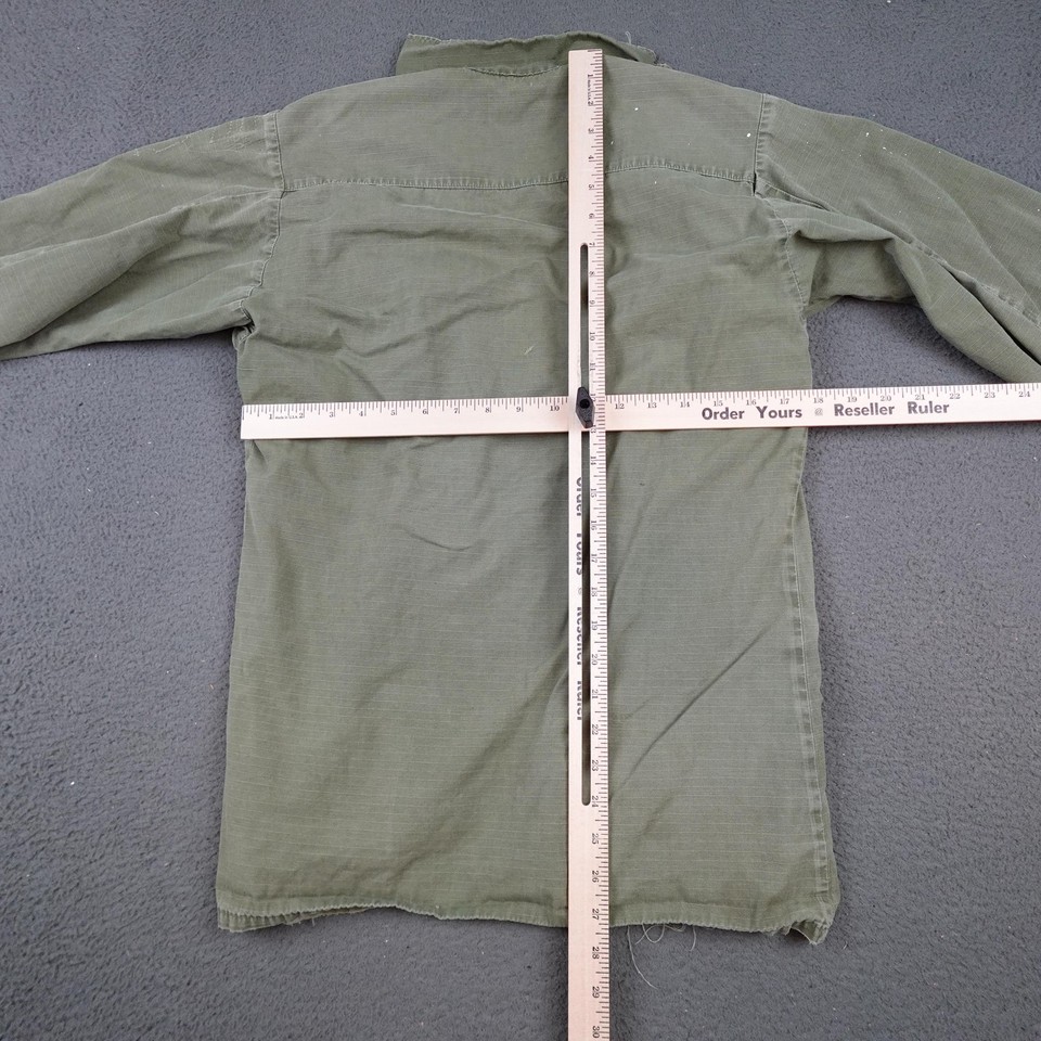 Vintage US Army Jungle Fatigue Jacket Mens Small OG-107 Ripstop Vietnam ...