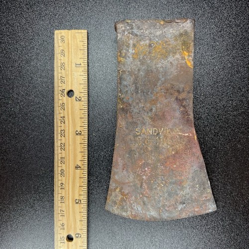 Vintage Sandvik Axe Head Model 06 1 1/4 lbs No Handle Rusty Old ...