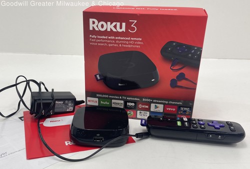 Roku 3 (3rd Gen) Media Streamer 4230R Streaming Device IOB | eBay