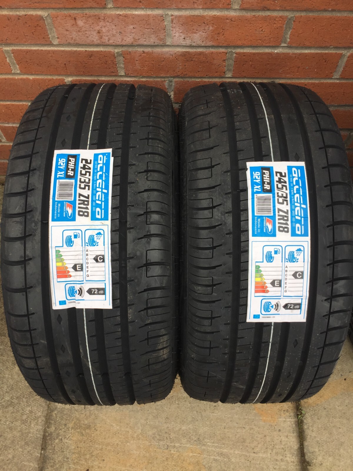 2 x 245/35ZR18 92Y XL ACCELERA 245 35 18 EXTRA LOAD TYRES 245/35R18 92Y ...