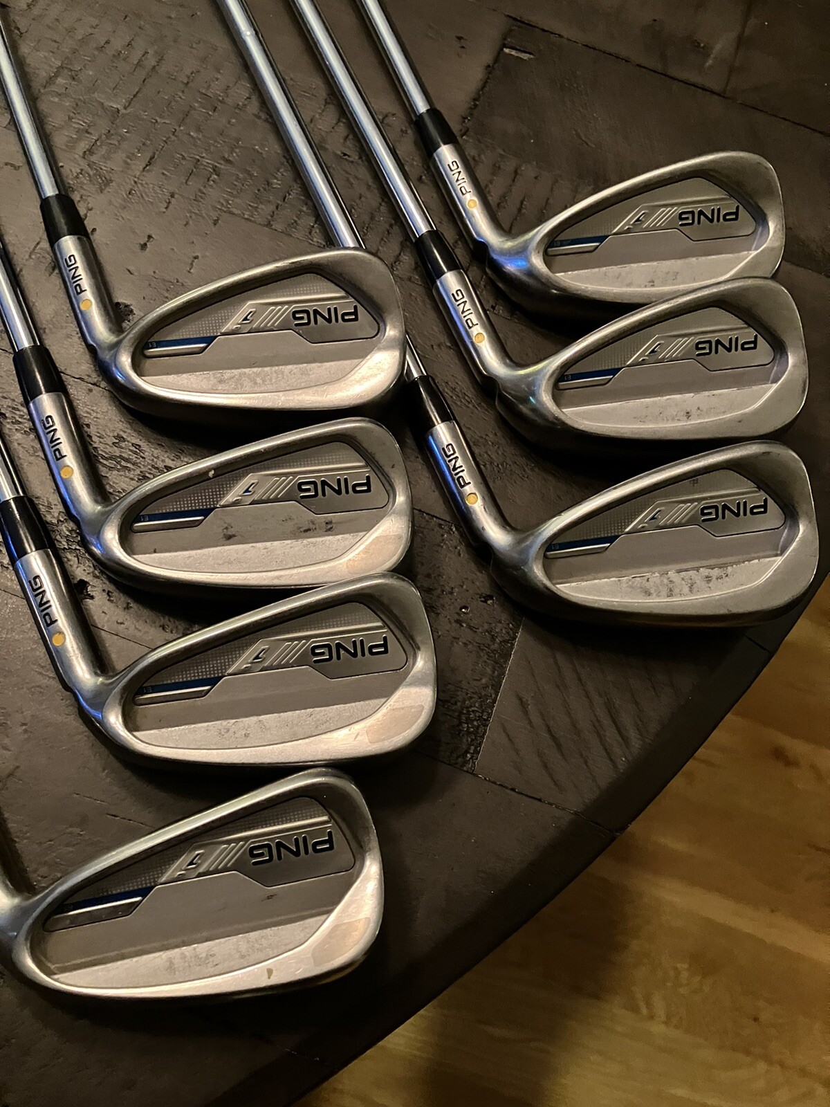 Ping i Series E1 Iron Set / 5-UW Regular Flex Steel Shafts Yellow Dot ...