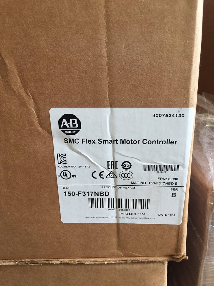 Allen Bradley 150-F317NBD SER B SMC Flex Smart Motor Controller AB ...