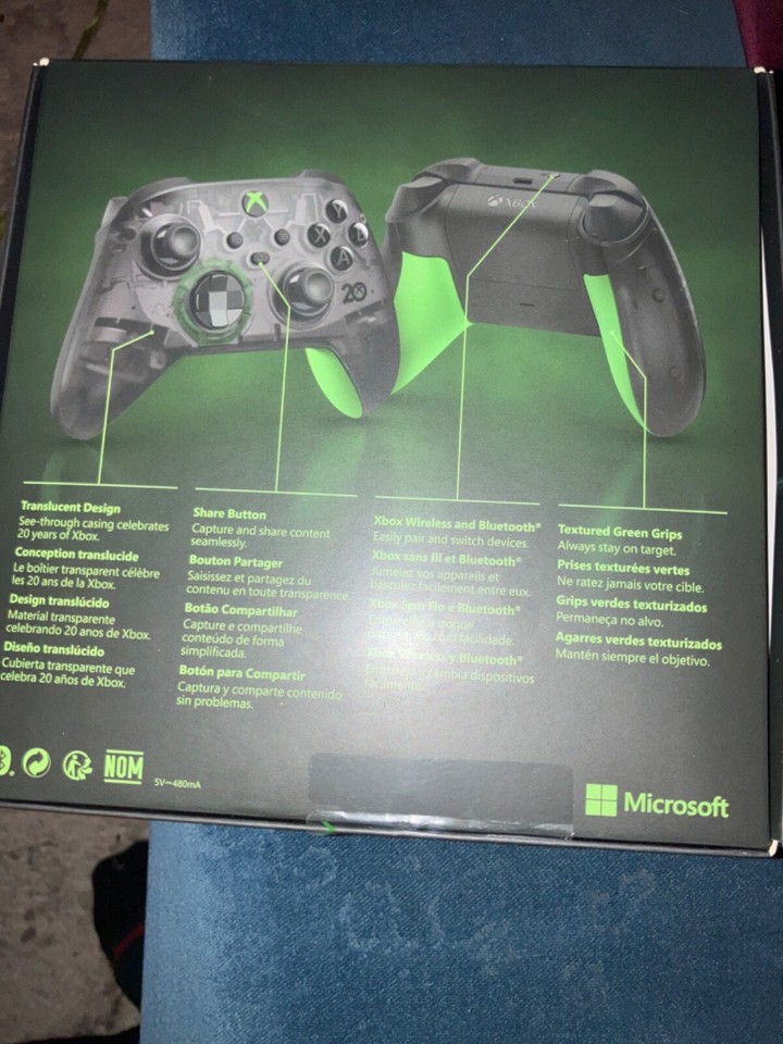 Microsoft Xbox Wireless Controller Xbox One X S 20th Anniversary ...