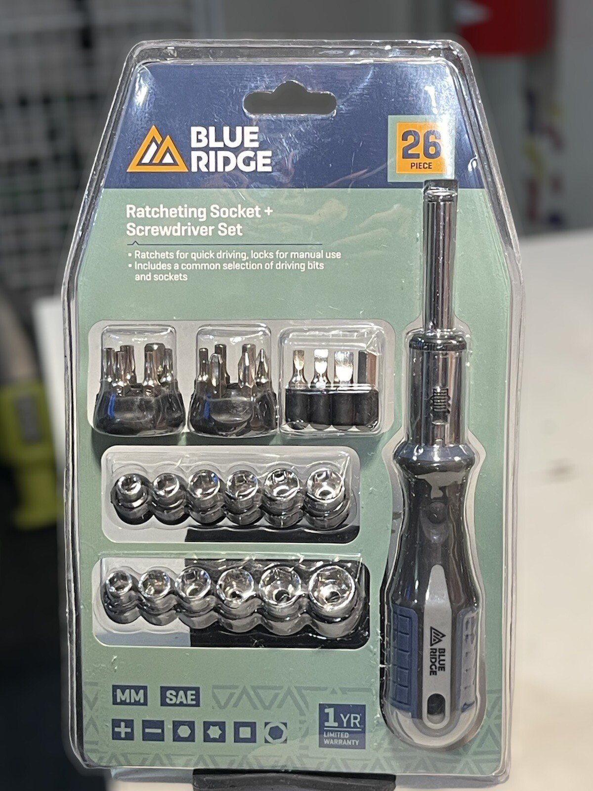 Blue Ridge Tools 26pc Ratcheting Socket and Screwdriving Set ...