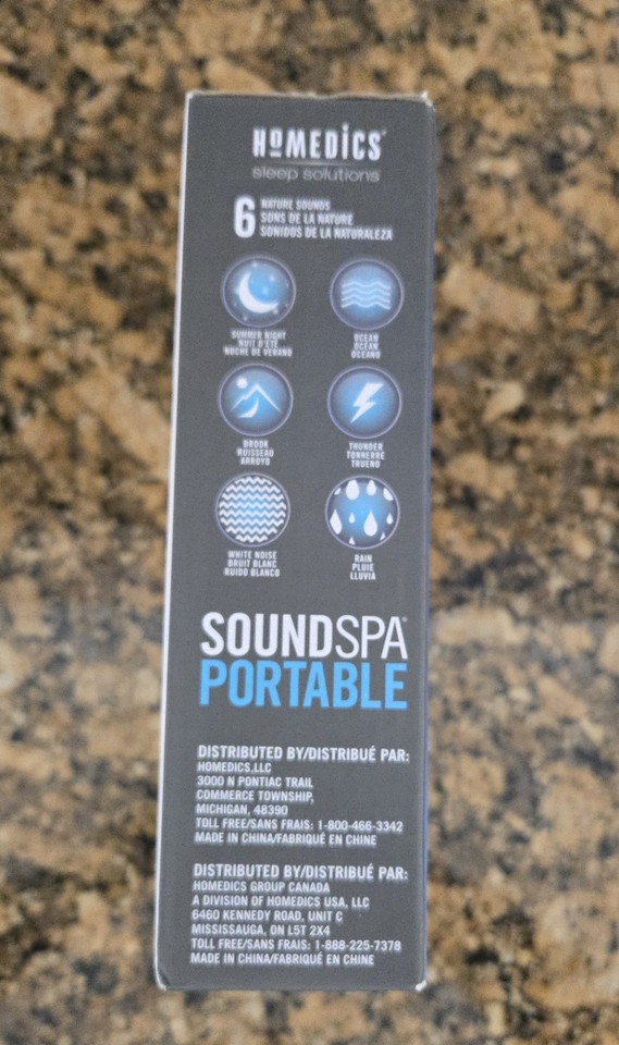 HoMEDICS SOUNDSPA PORTABLE new in box | eBay