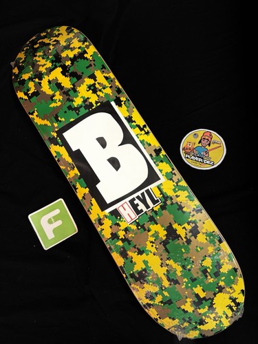 RARE Shane Heyl Gold Camo Pattern Baker Skateboard Deck Pro Model In ...