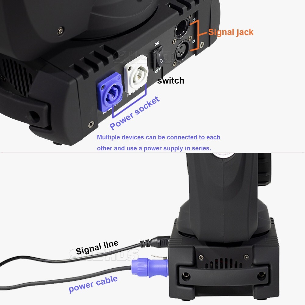 12x12W LED Mini Beam Moving Head Light RGBW DMX DJ Disco Party Stage ...