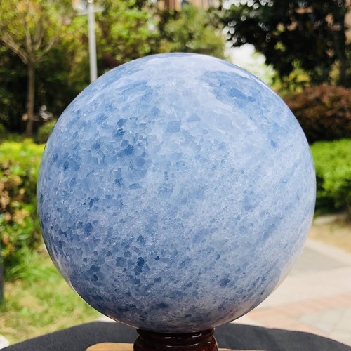 7.67LB Natural Beautiful Blue crystal sphere Quartz Crystal Sphere ...