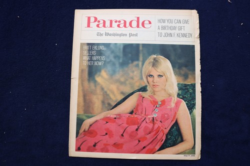 1964 MAY 17 PARADE MAGAZINE - BRITT EKLUND COVER - E 22406 | eBay