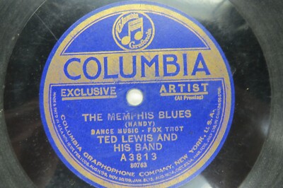 Ted Lewis & Band - COLUMBIA A3813 - The Memphis Blues & Tiger Rag | eBay