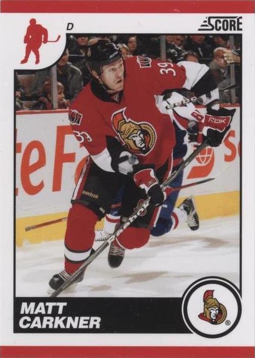 2010-11 Score - Matt Carkner #348 for sale online | eBay