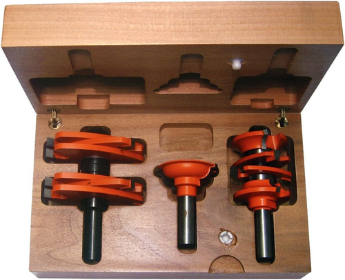 CMT 800.527.11 3-Piece Entry & Interior Door Router Bit Set in Hardwood ...