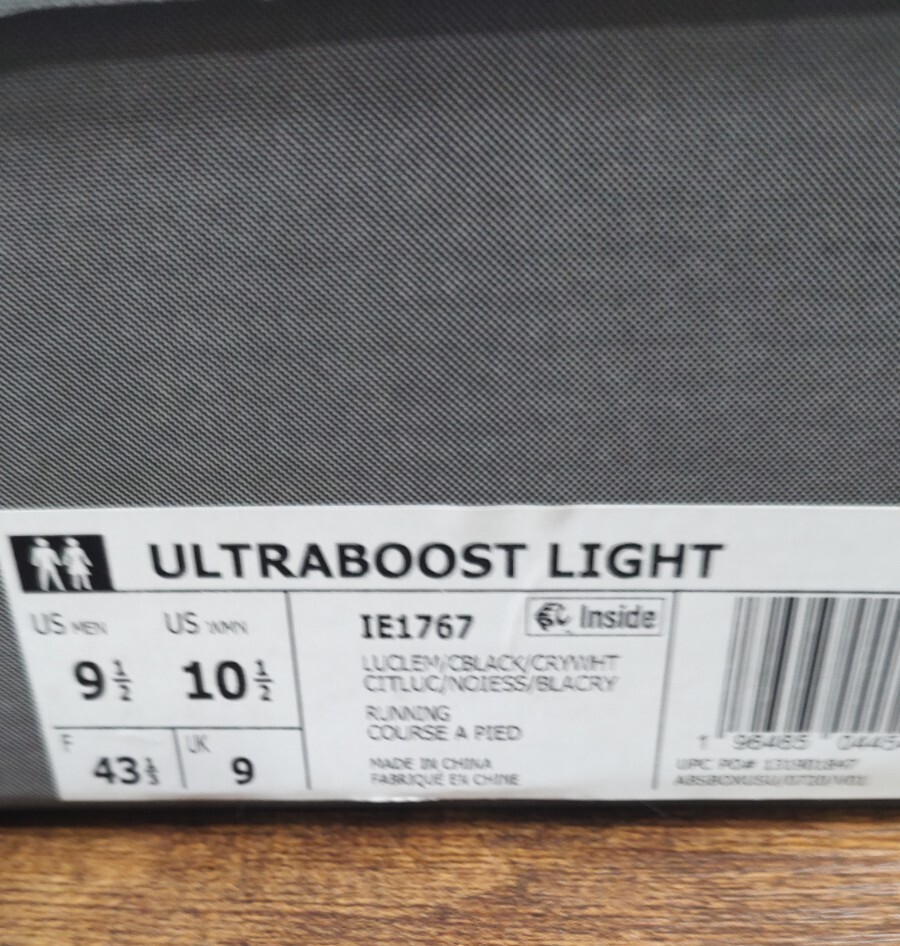 Adidas UltraBoost Light IE1767 Lucid Lemon Sneakers Men's Size 9.5 ...