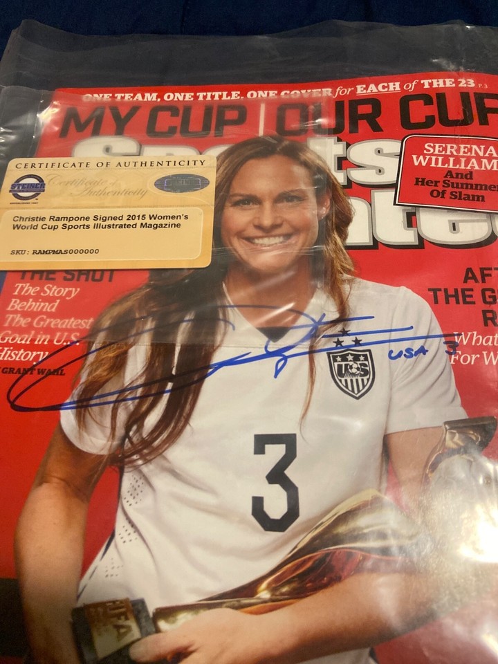 USWNT Christie Rampone Signed 2015 World Cup Sports Illustrated ...
