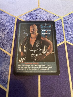 Stone Cold Face Card Wwe Raw Deal Steve Austin | eBay