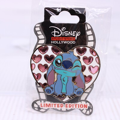 B5 Disney DSSH DSF LE Pin Valentines Heart Stained Glass Stitch | eBay