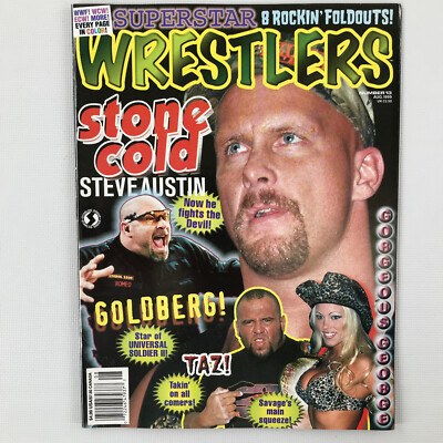 Superstar Wrestlers Newsstand Edition August 1999 Cover: Stone Cold Steve Austin | eBay