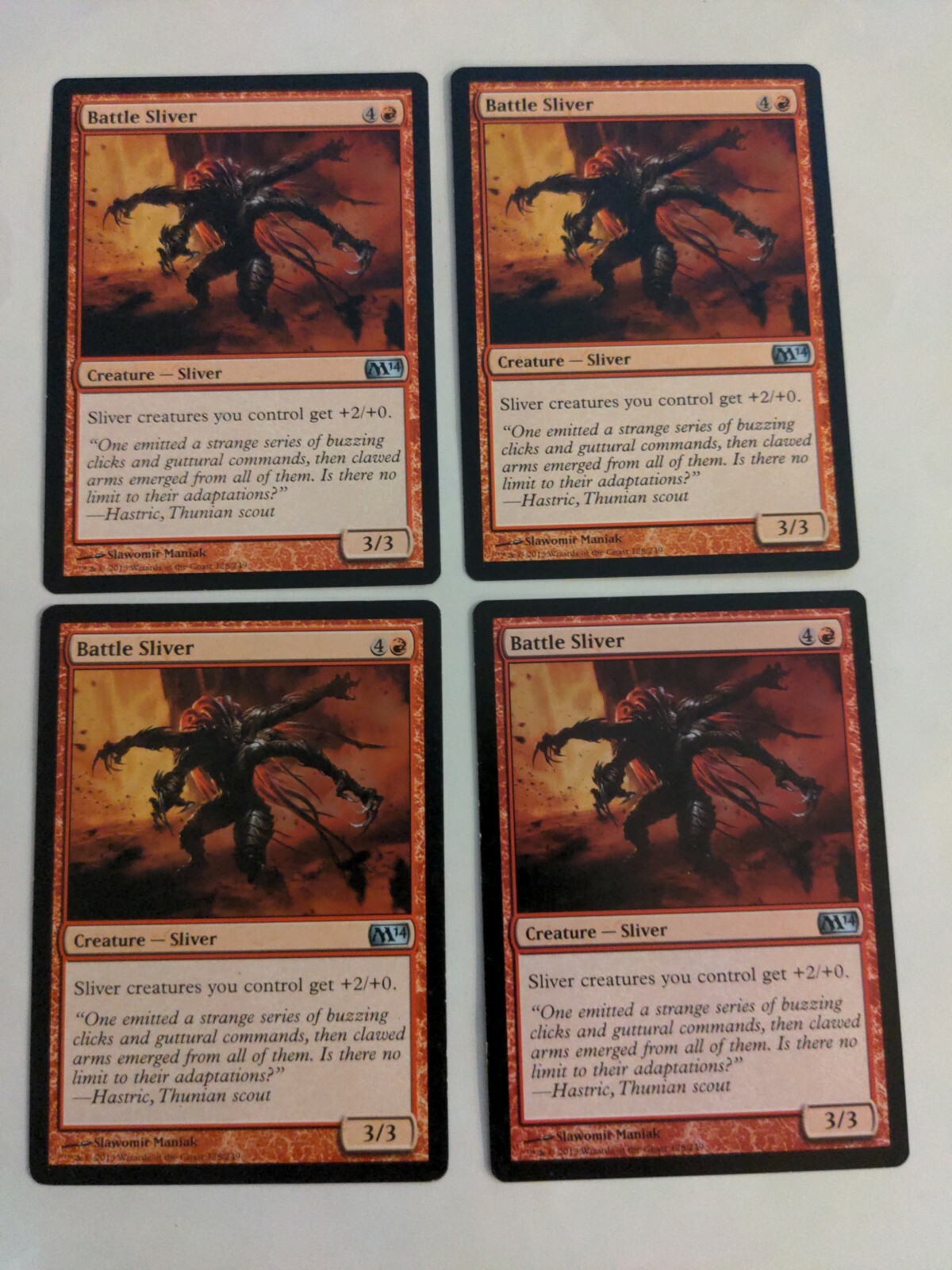 MTG Battle Sliver Magic 2014 128/249 Regular Uncommon for sale online ...