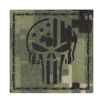 IR skull USA flag NWU type III AOR2 3x3 infrared IRR morale tactical ...