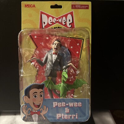 NECA Toony ( Terrors ) Pee-Wee Herman & Pterri 5” Action Figure Display ...