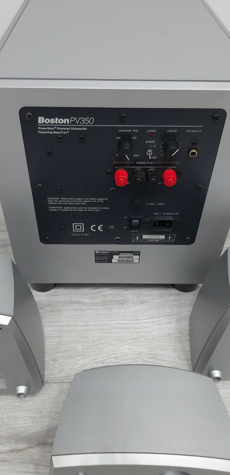 Subwoofer attivo amplificato Boston PV350 + 4 satelliti Micro 35X ...
