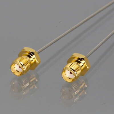 SMA Female to Female 0.047″ copper tube semi-rigid RF coax cable 2~40 ...