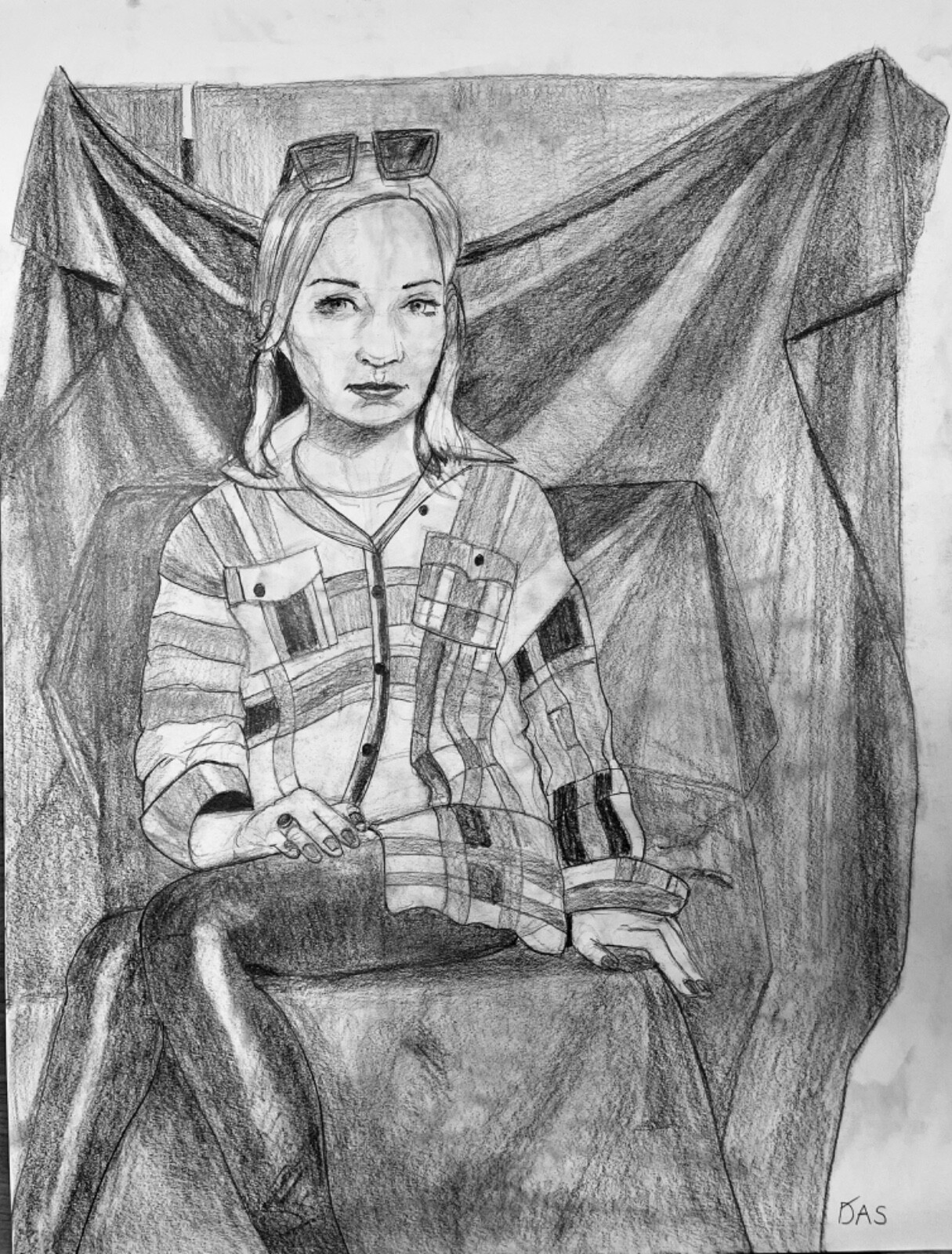 Graphite Pencil drawing of life model. | eBay