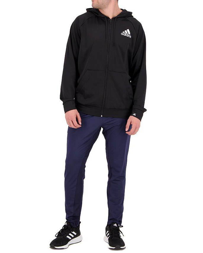 adidas Men's Black/White Game & Go BOS Full Zip Hoodie (HL2184) Size M ...