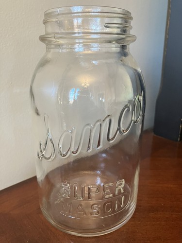 Vintage Samco “Super Mason” Canning QUART Jar # 4 | eBay