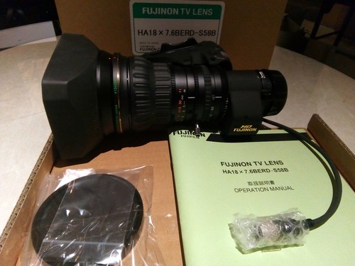 Fujinon HA18x7.6BERD-S58B ENG Lens with Digital Servo for Focus and ...