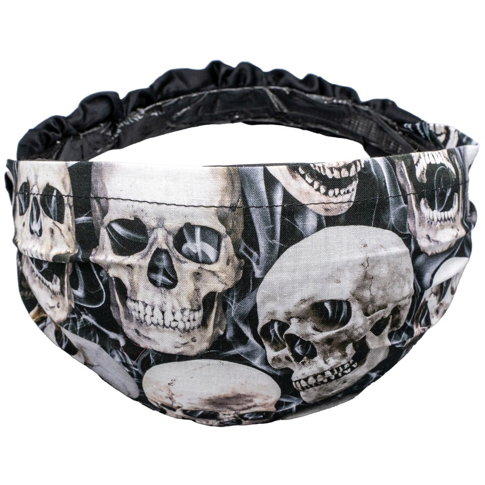 Skull Smoke Ladies headband hairband head hair wrap band yoga Gothic ...