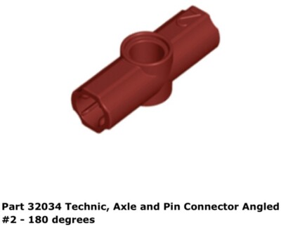 Lego 2x 32034 Dark Red Technic, Axle and Pin Connector 10236 Ewok ...