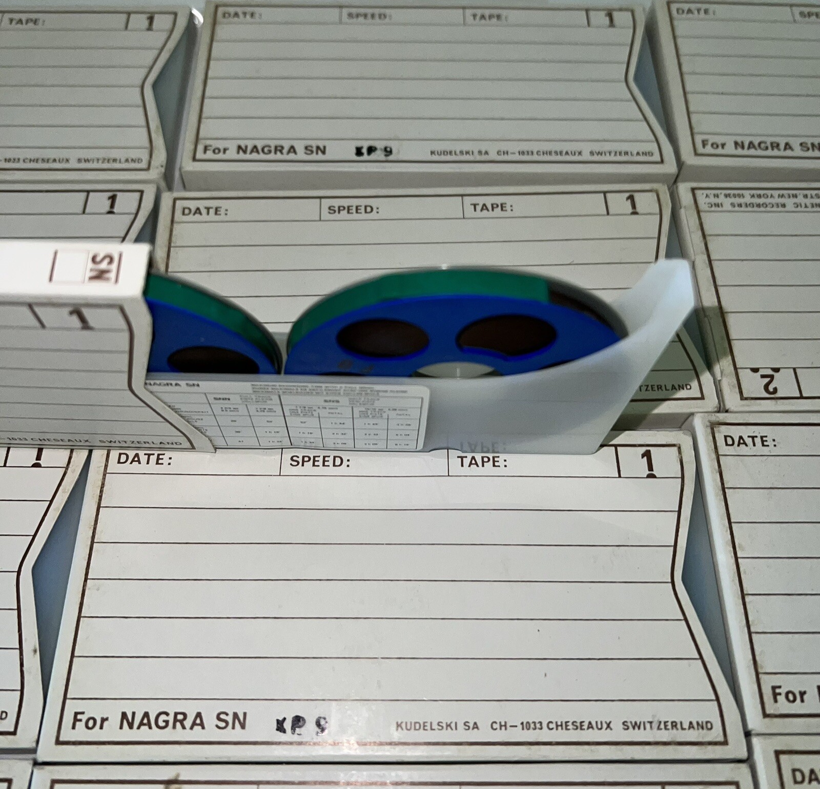 Nagra Mini Reel to Reel tapes with case for use with SN SNST Recorders ...