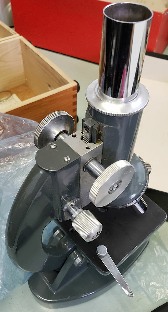 Collectible Monolux Japanese Microscope w/Accessories, CA 1960, Made in ...